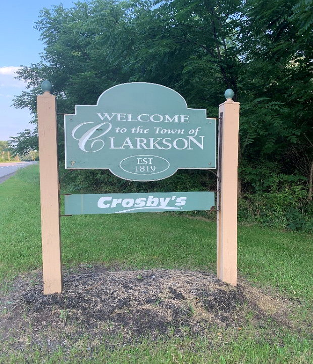 Welcome to Clarkson Advertising Sign – Town of Clarkson