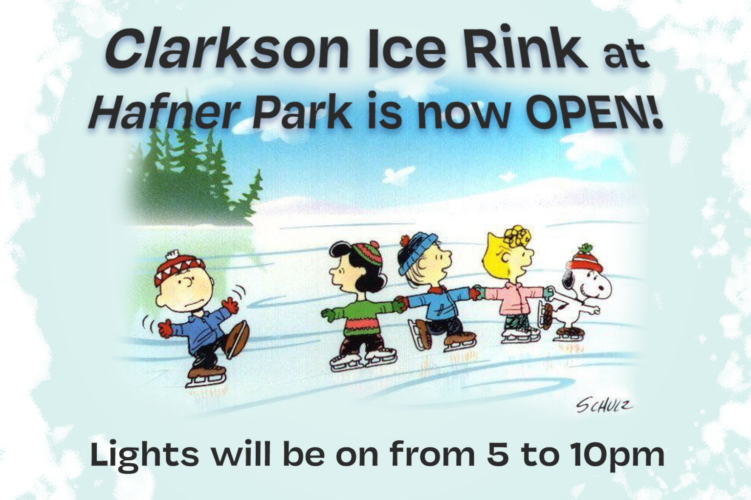 Clarkson Ice Rink is now open! – Town of Clarkson