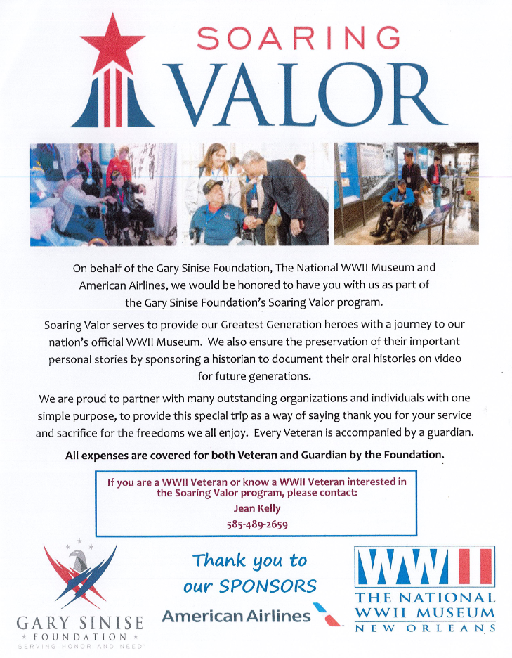 Soaring Valor – Opportunity for WWII Veterans! *Act Fast!* – Town of ...
